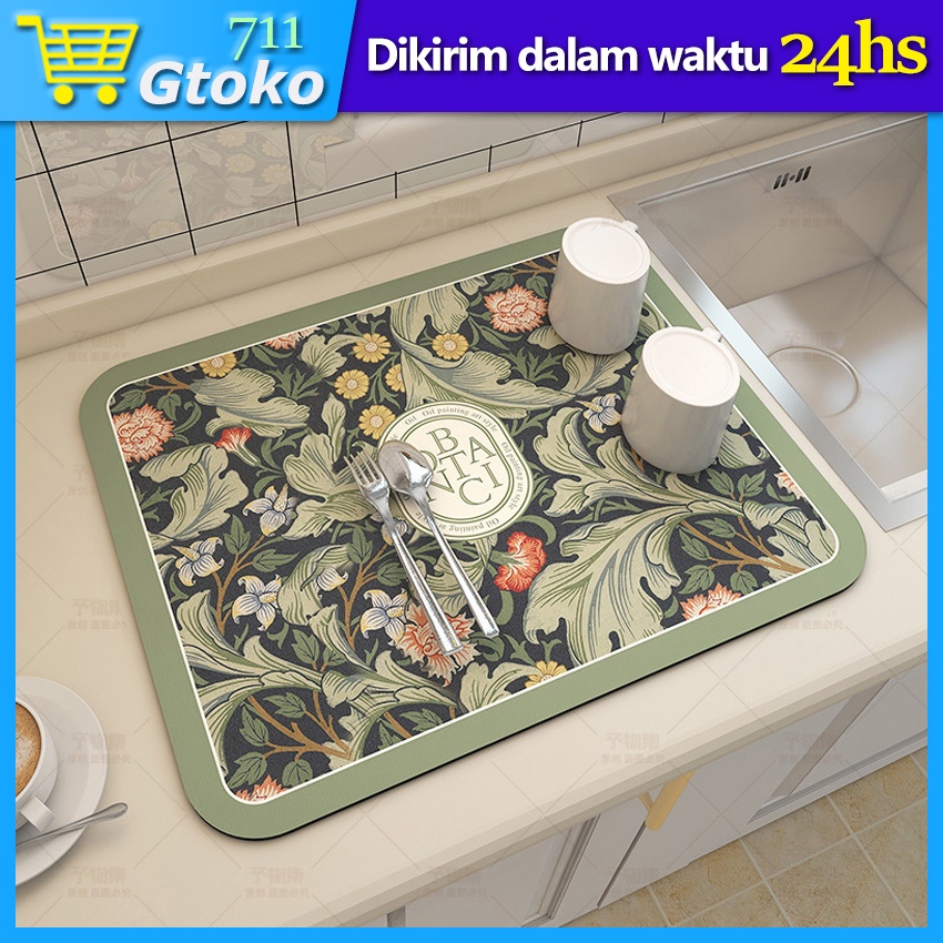 Jual Alas Pengering Piring Wastafel Diatomite Cuci Gelas Tatakan ...
