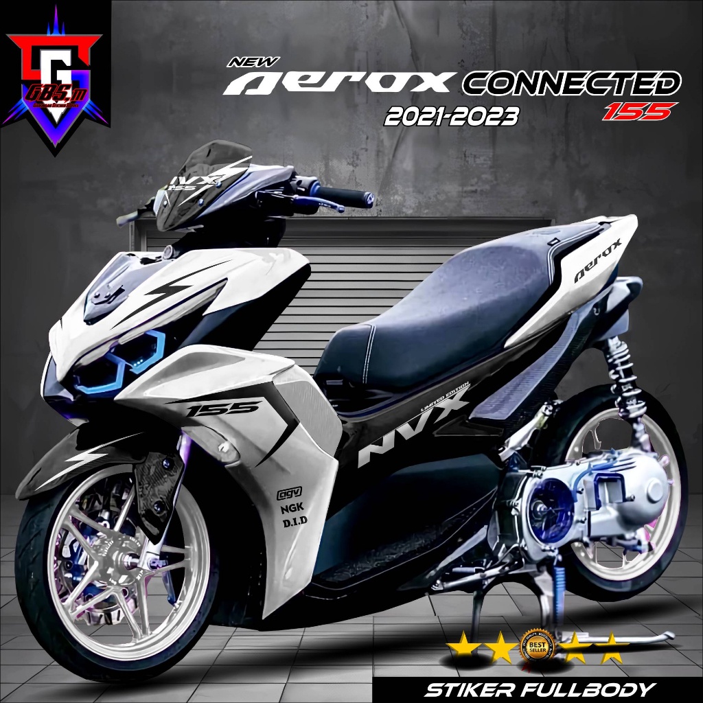 Jual Terbaru - Stiker Decal Motor All New Aerox 155 Connected 2021 ...