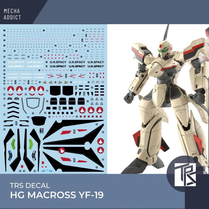 Jual Water Slide Decal HG MACROSS YF-19 by TRS Transamsphere | Shopee ...