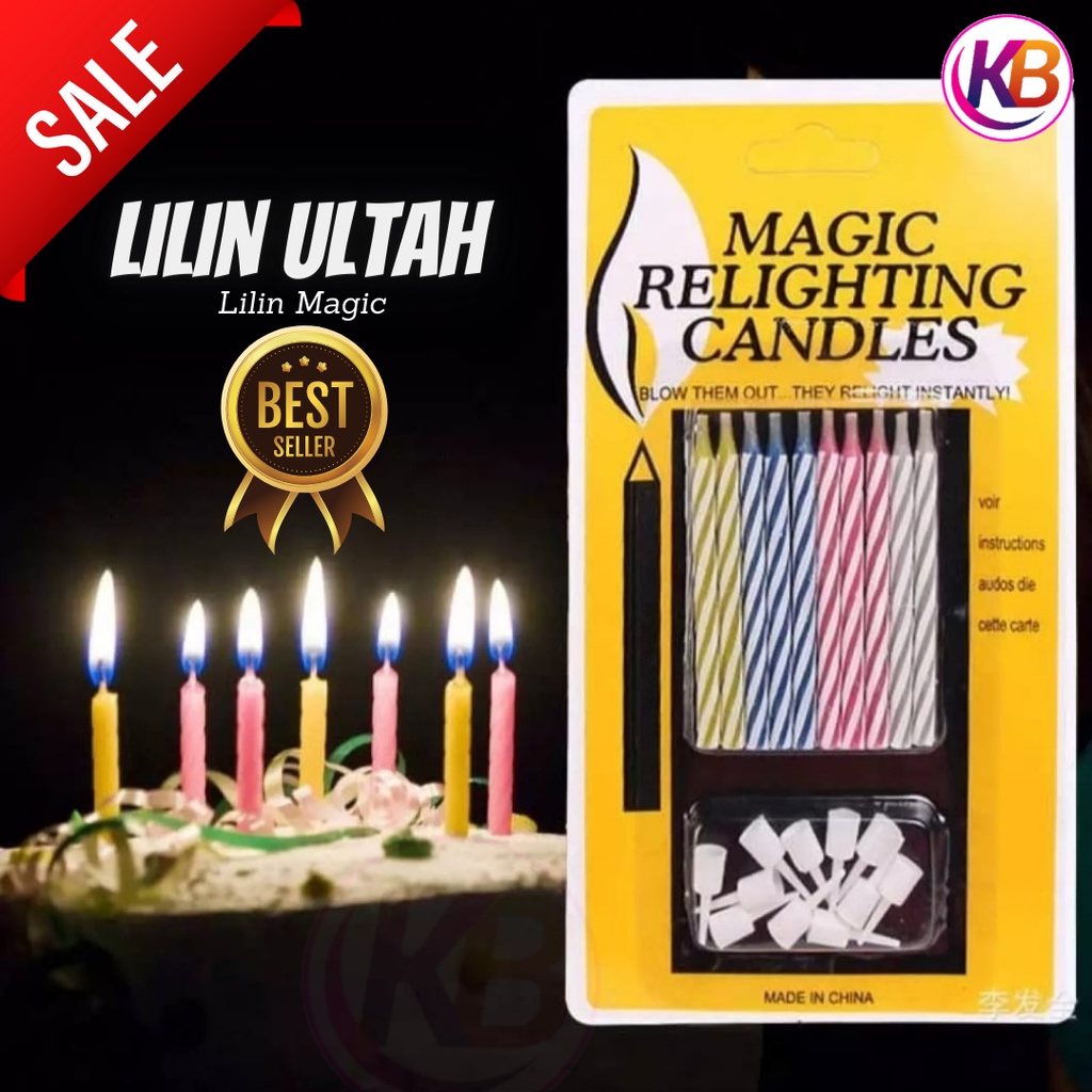 Jual Lilin Ulang Tahun - Magic Relighting Candles - Lilin Magic ( Isi ...