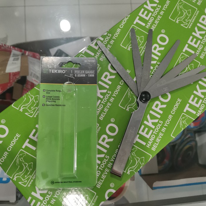 Jual TEKIRO Feeler gauge 13 blade alat ukur celah klep puller gauge ...