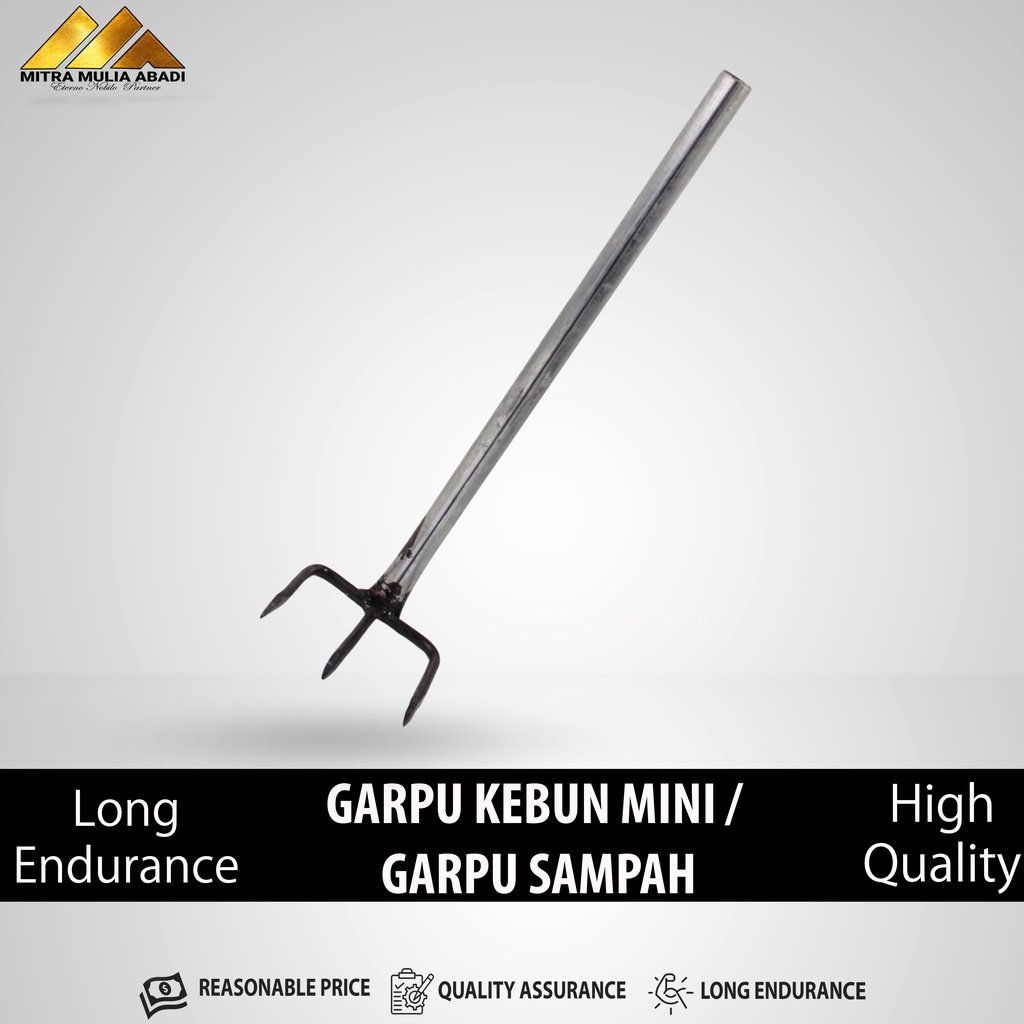 Jual GARPU KEBUN MINI / GARPU SAMPAH INJAK 3 GIGI 16cm | Shopee Indonesia
