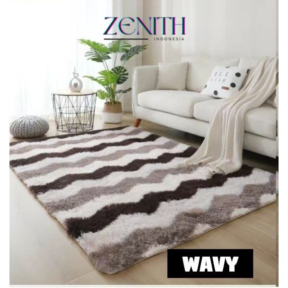 Jual Zenith - 160x200/ 200x200 Karpet bulu Ombre lembut tebal bulu 4cm ...