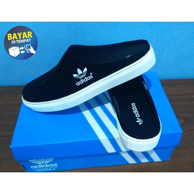 Jual ADIDAS Sepatu Sandal Pria Sendal Bustong Tutong Selop Cowok Sendal ...