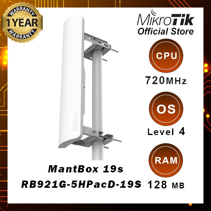 Jual MikroTik Router mANTBox 19s ( RB921GS-5HPacD-19S ) 1 unit | Shopee ...