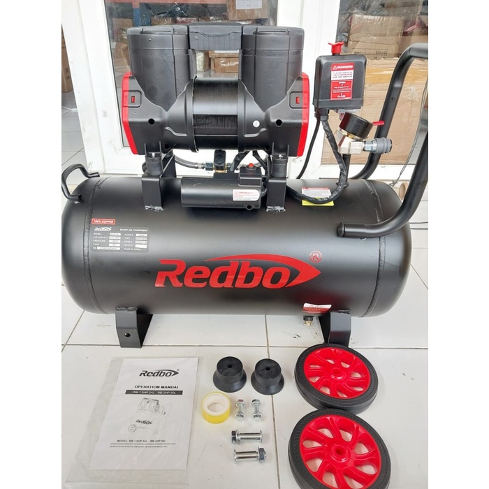 Jual Mesin Kompresor Angin Udara Listrik REDBO RB 2HP 50L Oilless ...