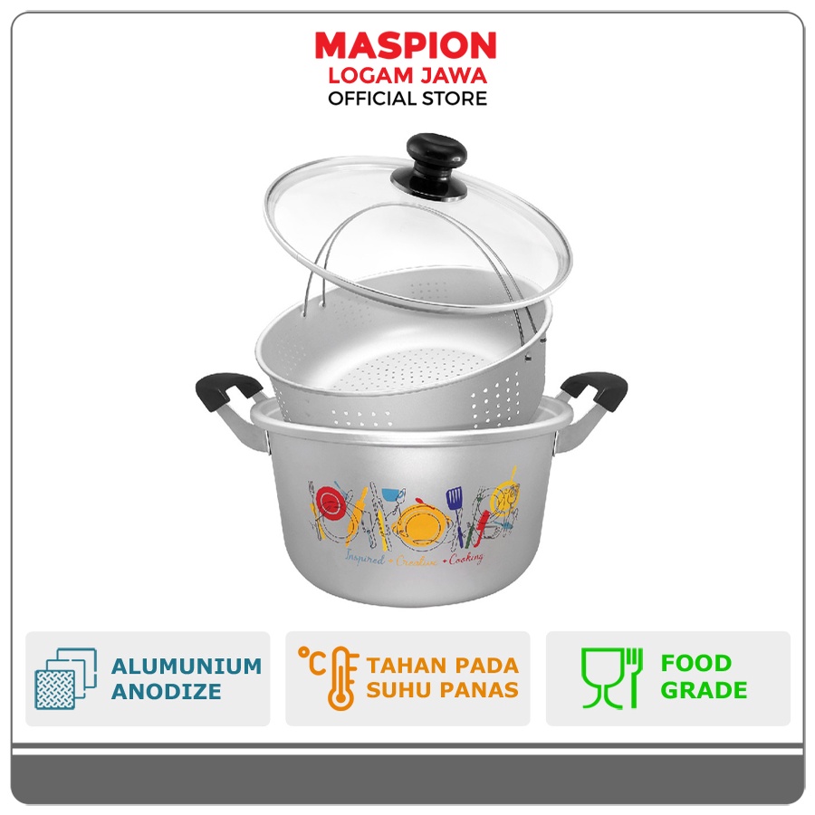 Jual Maspion Panci Alumunium Stylish Pearl Multi-Purpose 26 cm | Shopee ...