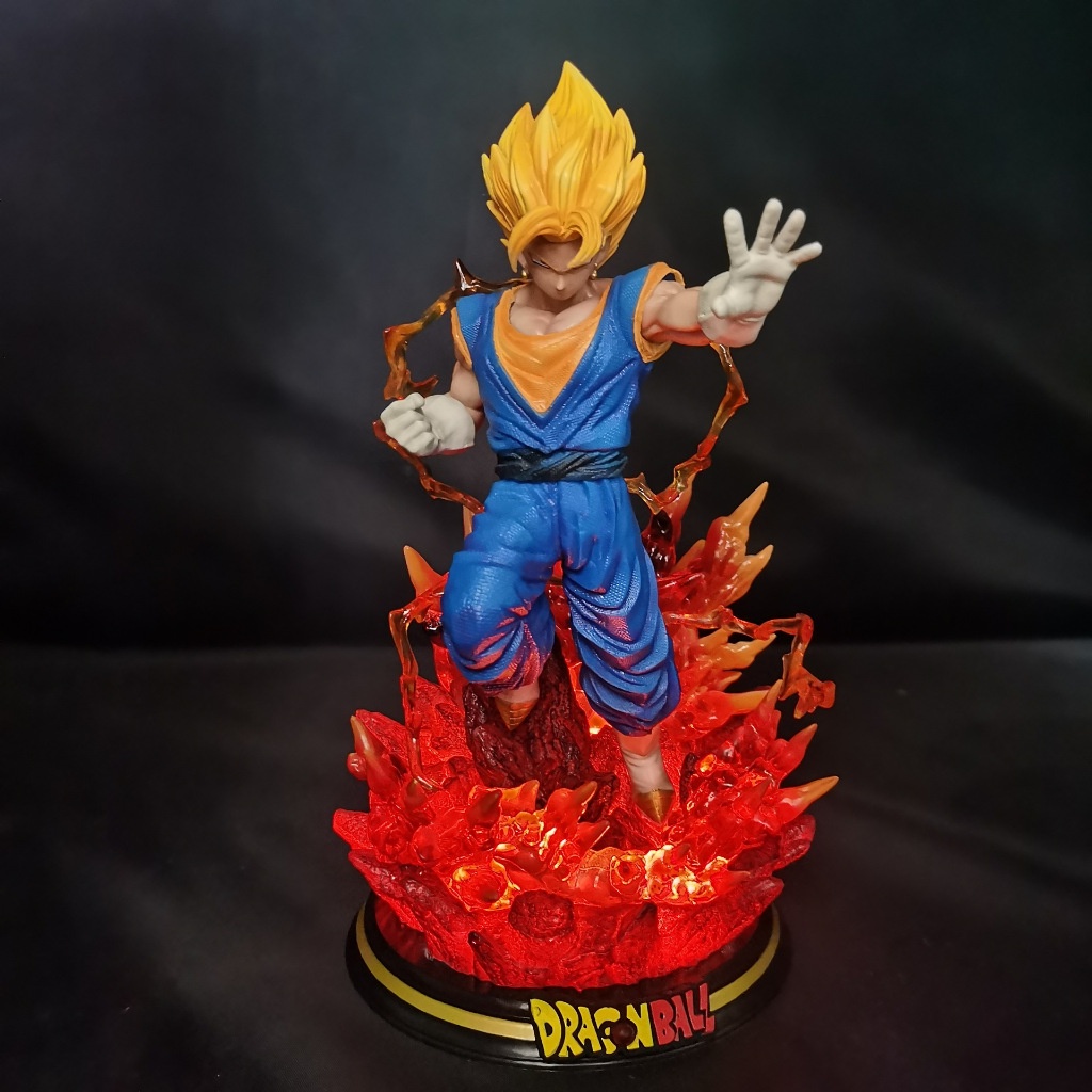 Jual Action Figure Dragon Ball Gogeta LED GK Studio Recast 26cm ...