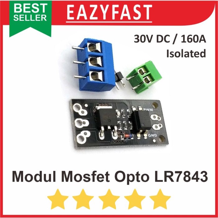Jual Modul Mosfet LR7843 160A Opto Switch Trigger Driver PWM Relay ...