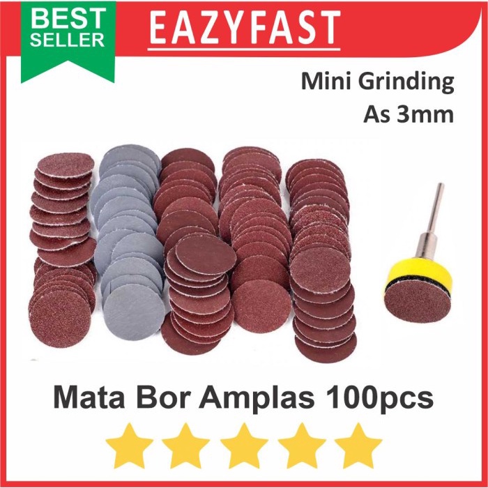 Jual Mata Bor Amplas Set 100 Gerinda Mini Mini Grinding Sanding Disc ...