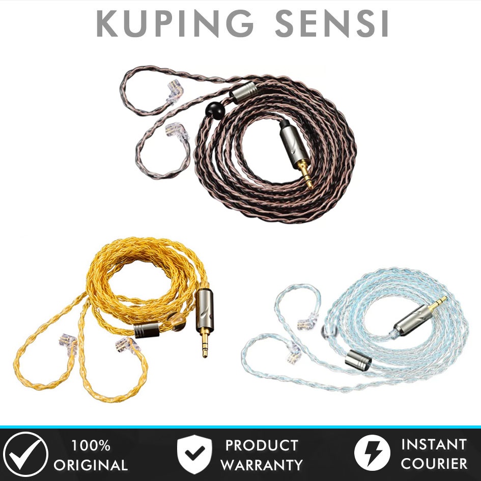 Jual QKZ T1 8 Core Upgrade Cable Kabel Upgrade IEM Earphone KZ Pin C QDC | Shopee Indonesia