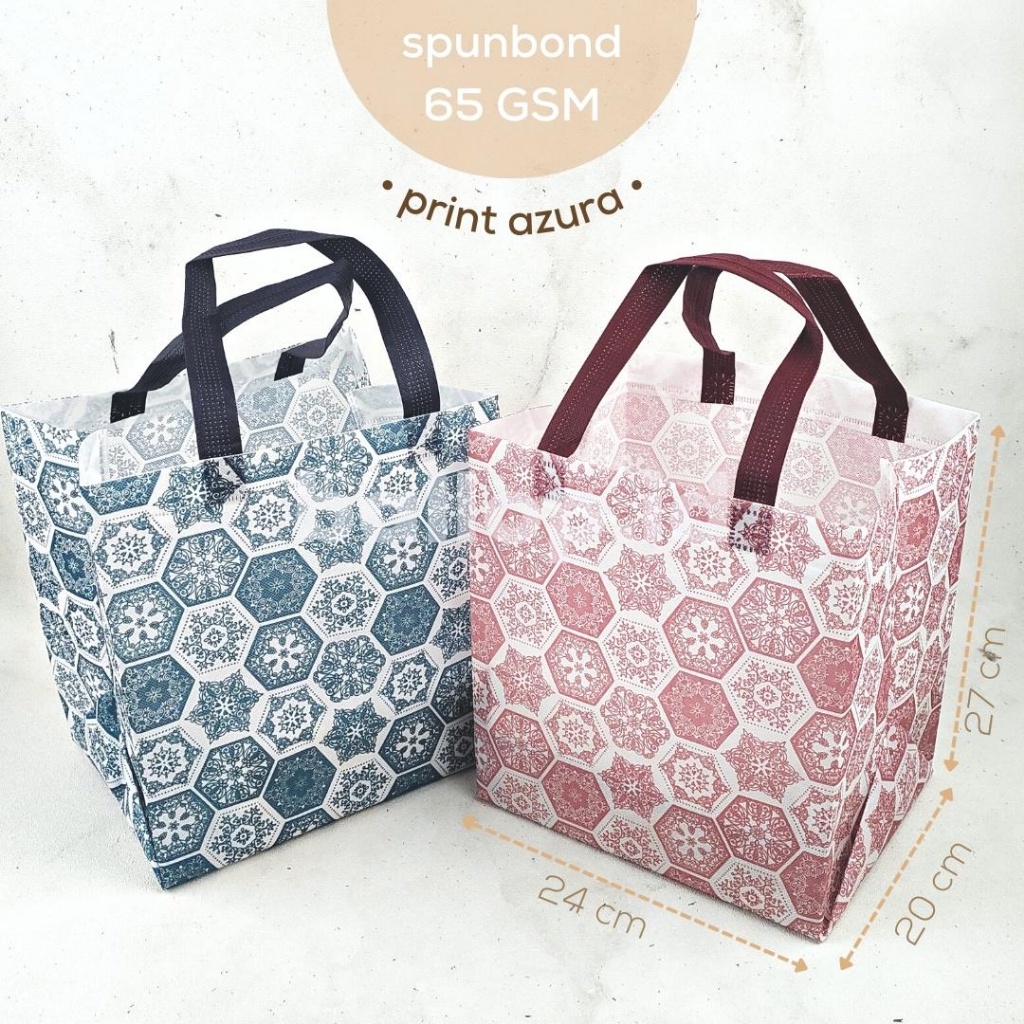 Jual SPUNBOND 24 20 27 CM Tas Acara Cake Roti Box Kue Souvenir Ultah ...