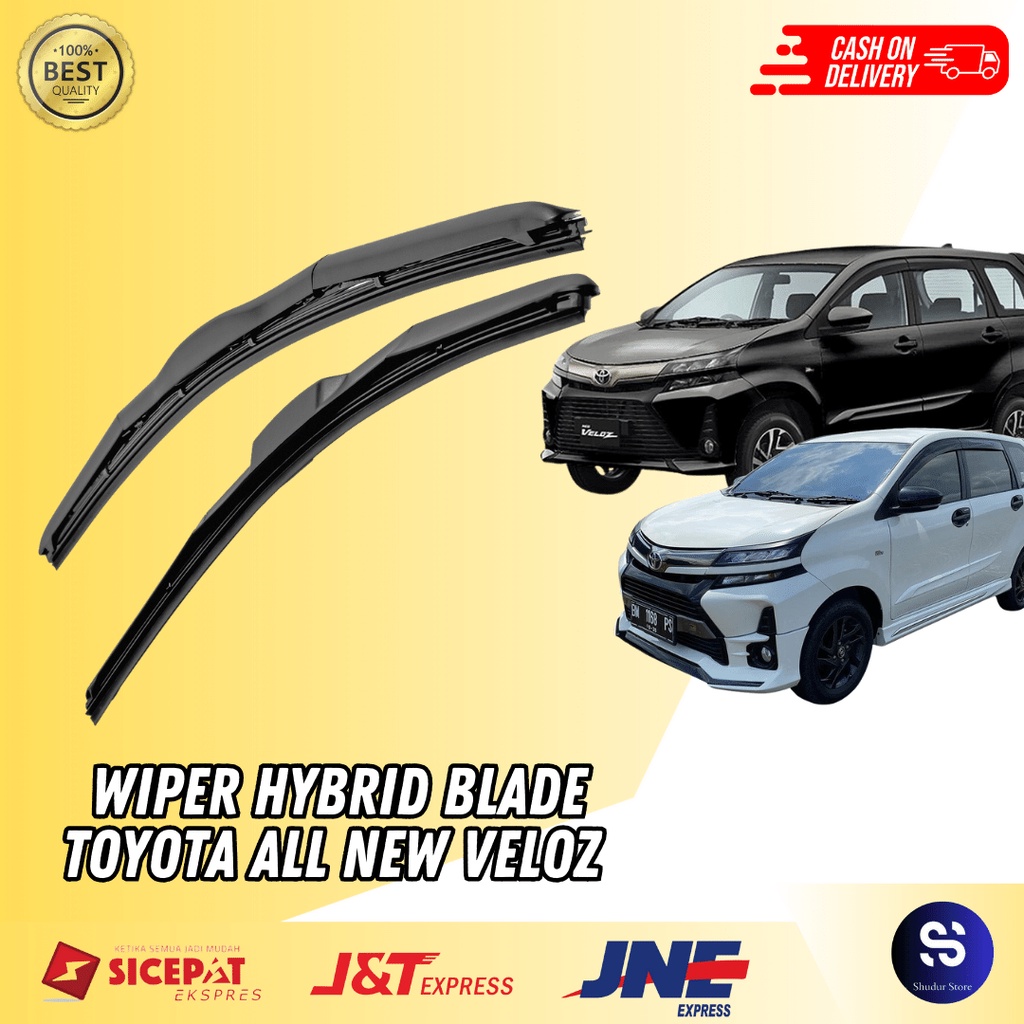 Jual Wiper Hybrid Blade Toyota Avanza Veloz 2021 - Sekarang - Desain Model Hybrid 1 Set - Shudur ...