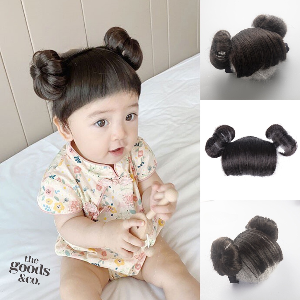 Jual 𝐆𝐨𝐨𝐝𝐬𝐂𝐨 Bandana Bayi Wig Poni Korean Style Rambut Premium Poni ...