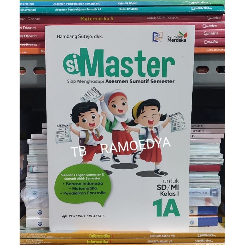 Jual Buku Simaster jilid 1A SD/MI kelas I Kurikulum Merdeka Erlangga ...