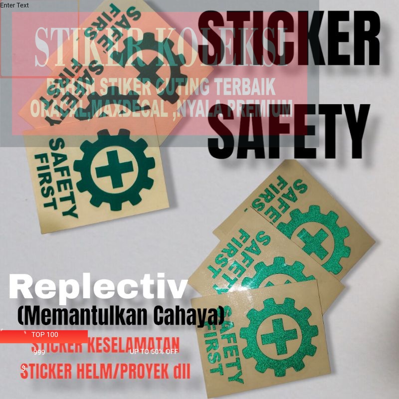 Jual Sticker Cutting Stiker Keselamatan SAFETY FIRST #Sticke Proyek ...