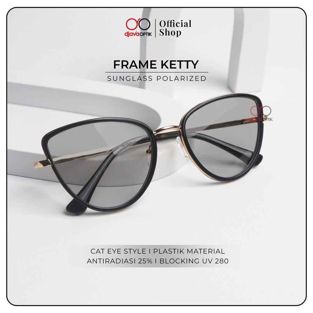 Jual COD DJAVA OPTIK - Frame Ketty - Kacamata Photocromic Normal Pabrik No Minus Model Cateye ...