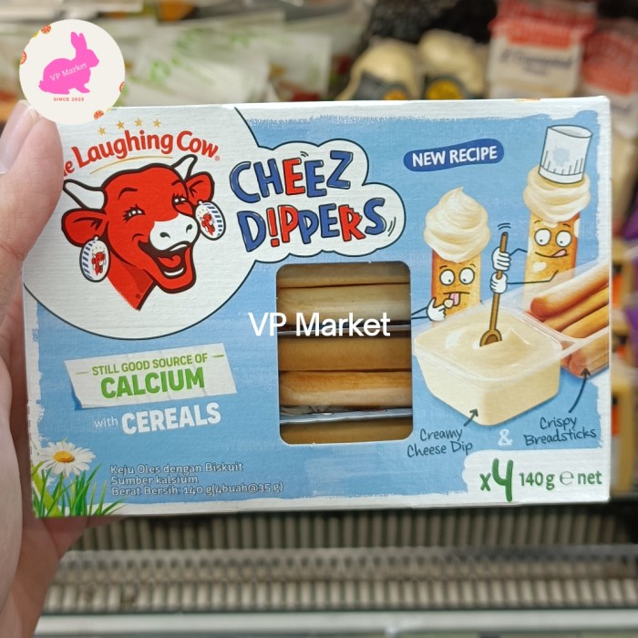 Jual Biscuit The Laughing Cow Cheez Dippers | Keju Oles Dengan Biskuit ...
