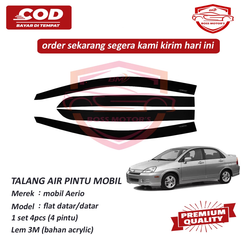 Jual talang air mobil Aerio model flet datar/rata full 4pintu | Shopee ...