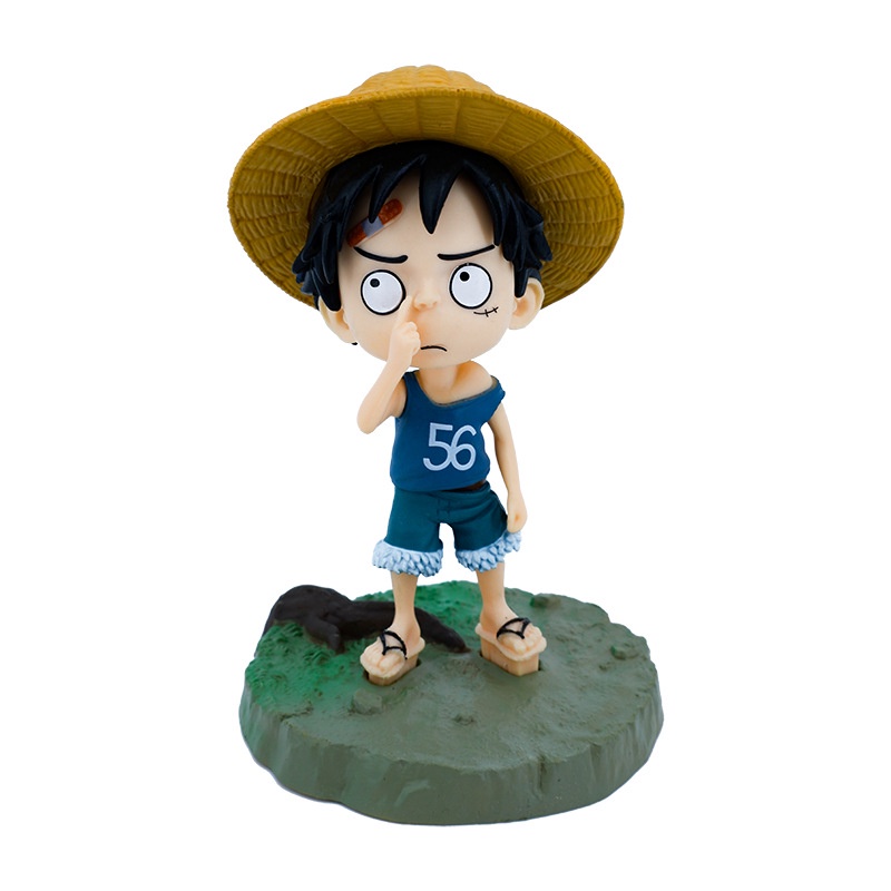 Jual Luffy Nose Picking 14cm Bag One Piece action figure PVC D-FGA121 ...