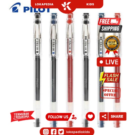 Jual PEN PILOT HI TEC-C HITEC 0.25/0.3/0.4 | Shopee Indonesia
