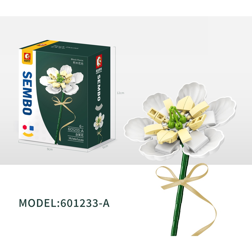 Jual SEMBO Block Flower Nano Block Building Blocks Flowers DIY Bunga ...