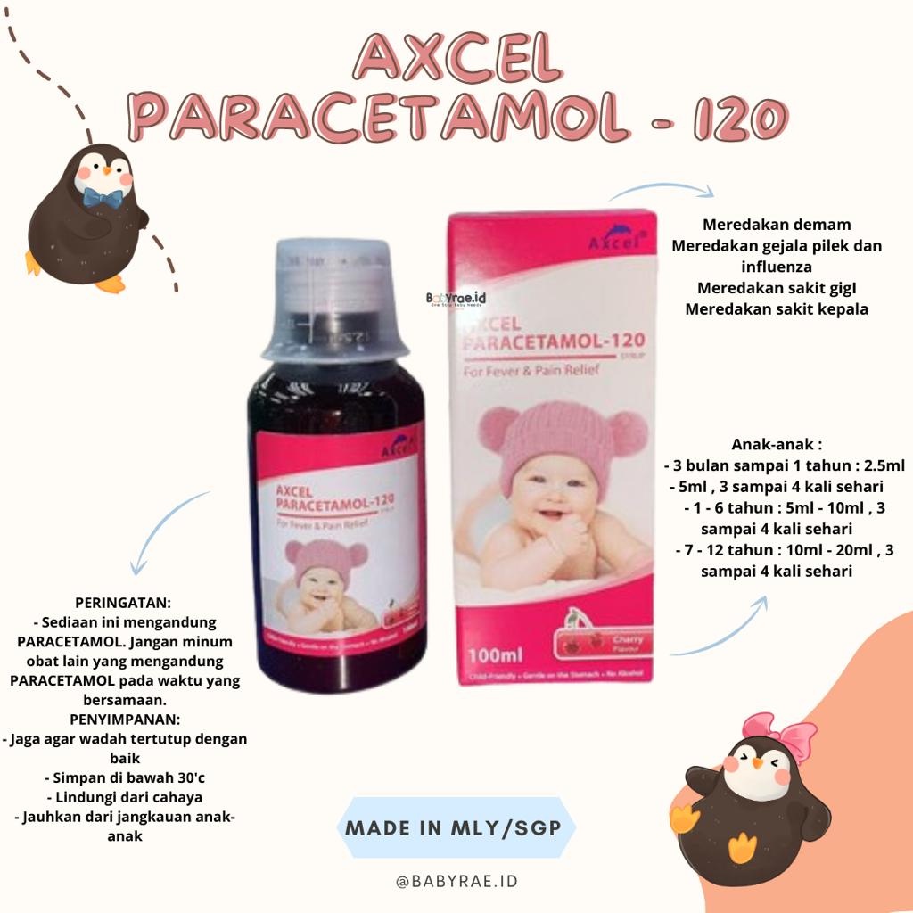 Jual AXCEL PARACETAMOL (120MG) [Relieve fever & pain]/paracetamol baby ...