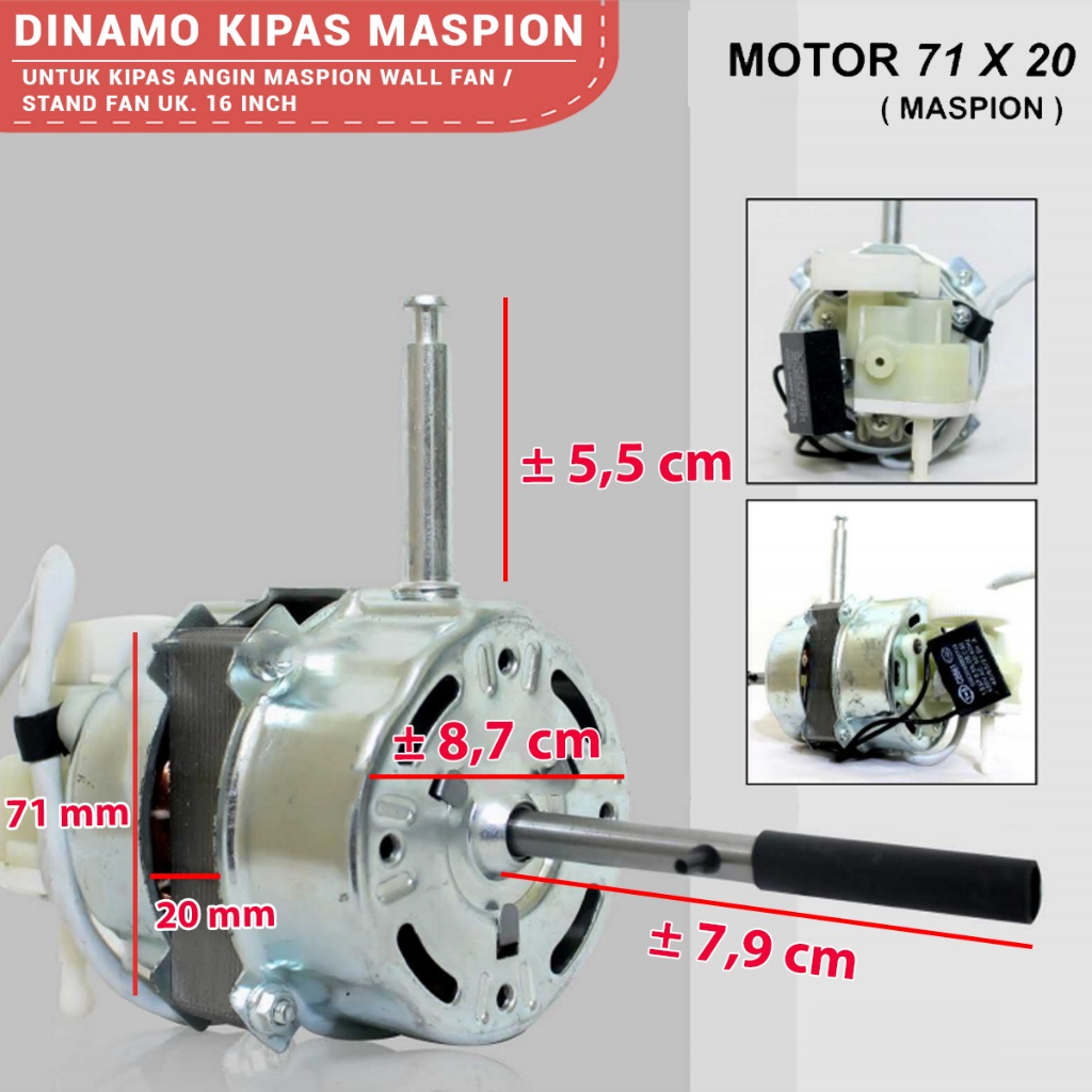 Jual Dinamo Mesin Motor Kipas Angin untuk merk Maspion standfan/wallfan ...