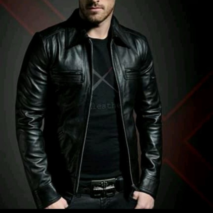 Jual Jaket Kulit domba/model laris/jaket peria - Hitam, L | Shopee ...