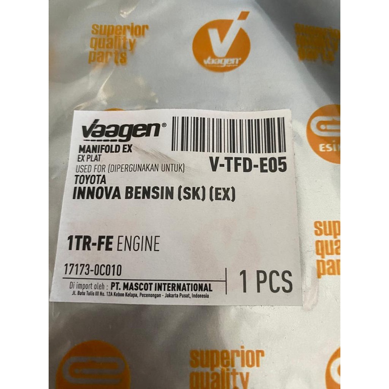 Jual Packing Manifold Api Exhaust Toyota Innova Bensin | Shopee Indonesia