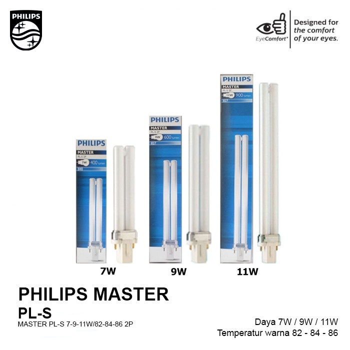 Jual Philips MASTER PL-S 7W/2P - PLS 2 Pin / Lampu Tusuk | Shopee Indonesia