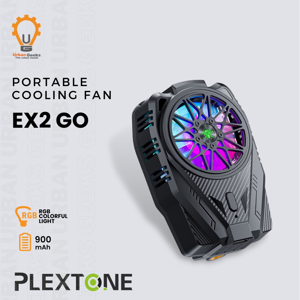 Jual Plextone EX2 Go Portable Radiator Fan Cooler Chargerable Cooling ...