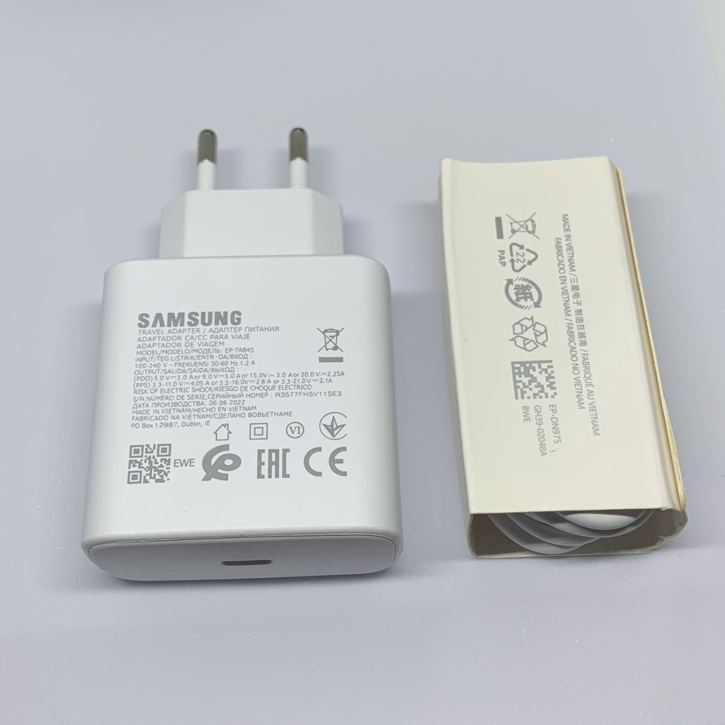 Jual Charger SAMSUNG Type C Fast Charging 45 Watt Kabel C to C Original ...
