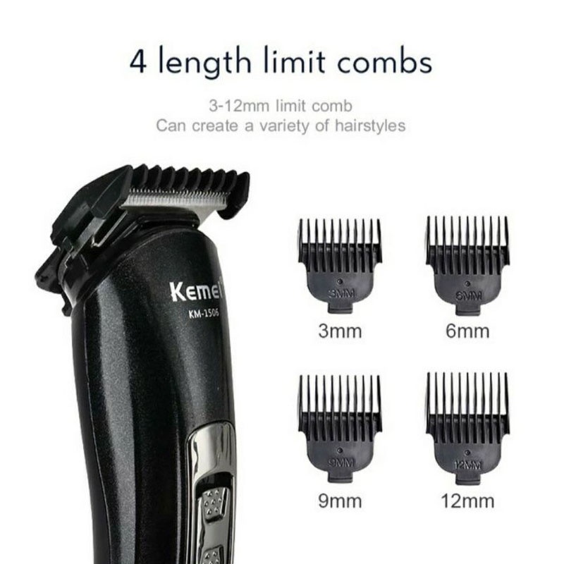 Jual Kemei KM-1506 Hair Clipper 3in1 Alat Cukur Rambut Kemei 1506 | Shopee Indonesia
