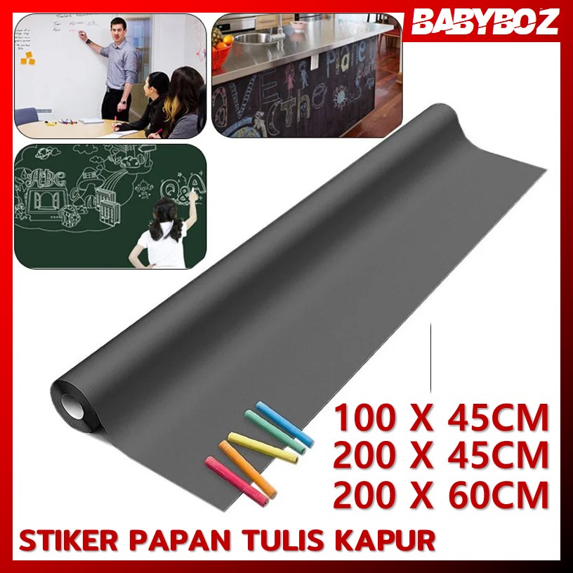 Jual BABYBOZ - STICKER PAPAN TULIS KAPUR Stiker Dinding Papan Tulis ...