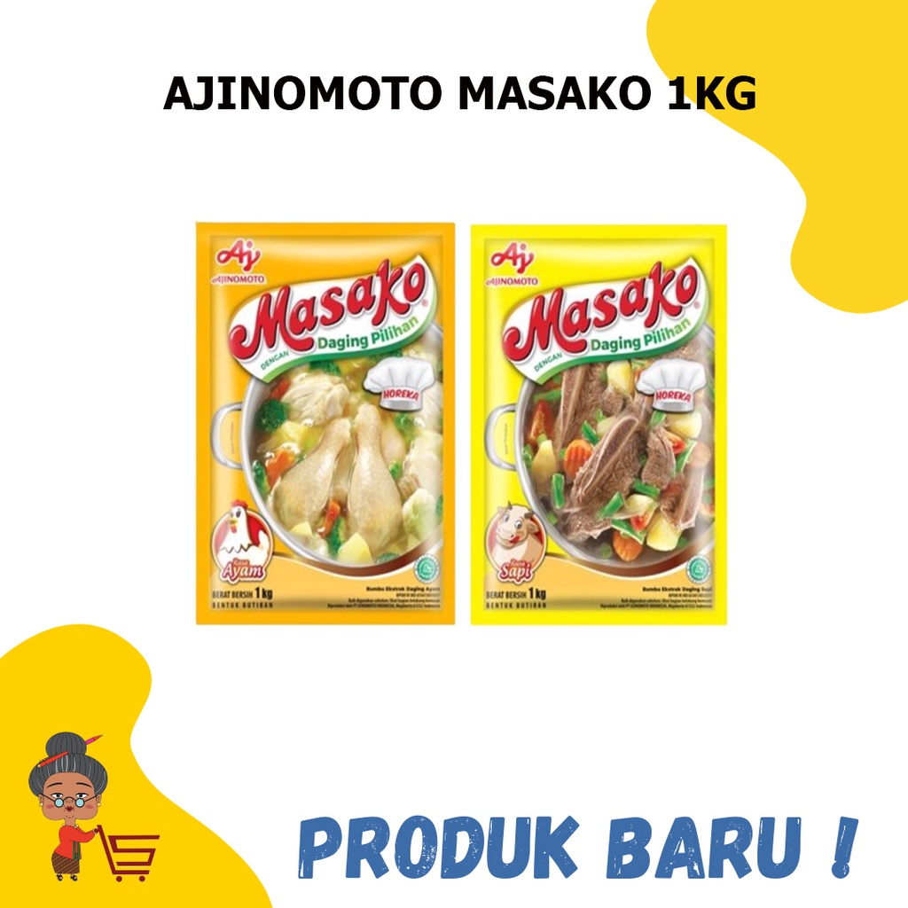 Jual AJINOMOTO MASAKO SAPI 1KG / AJINOMOTO MASAKO AYAM / MASAKO ...