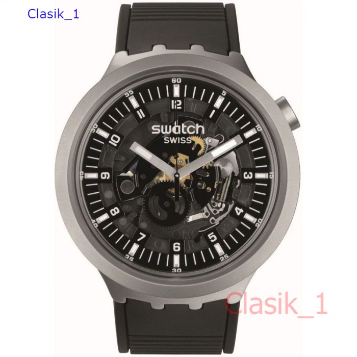 Jual Swatch SB07S105 DARK IRONY Jam Tangan Pria Analog - Black | Shopee ...