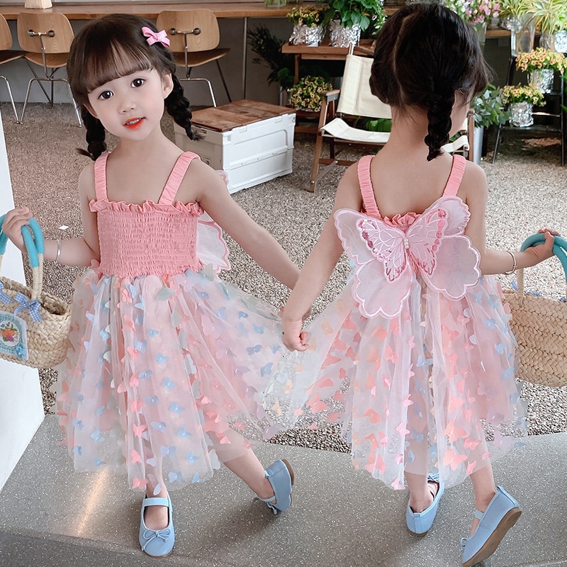 Jual Haasya Kids 1-6 Tahun Gaun Gadis Baru Modis Kepribadian Trendi ...