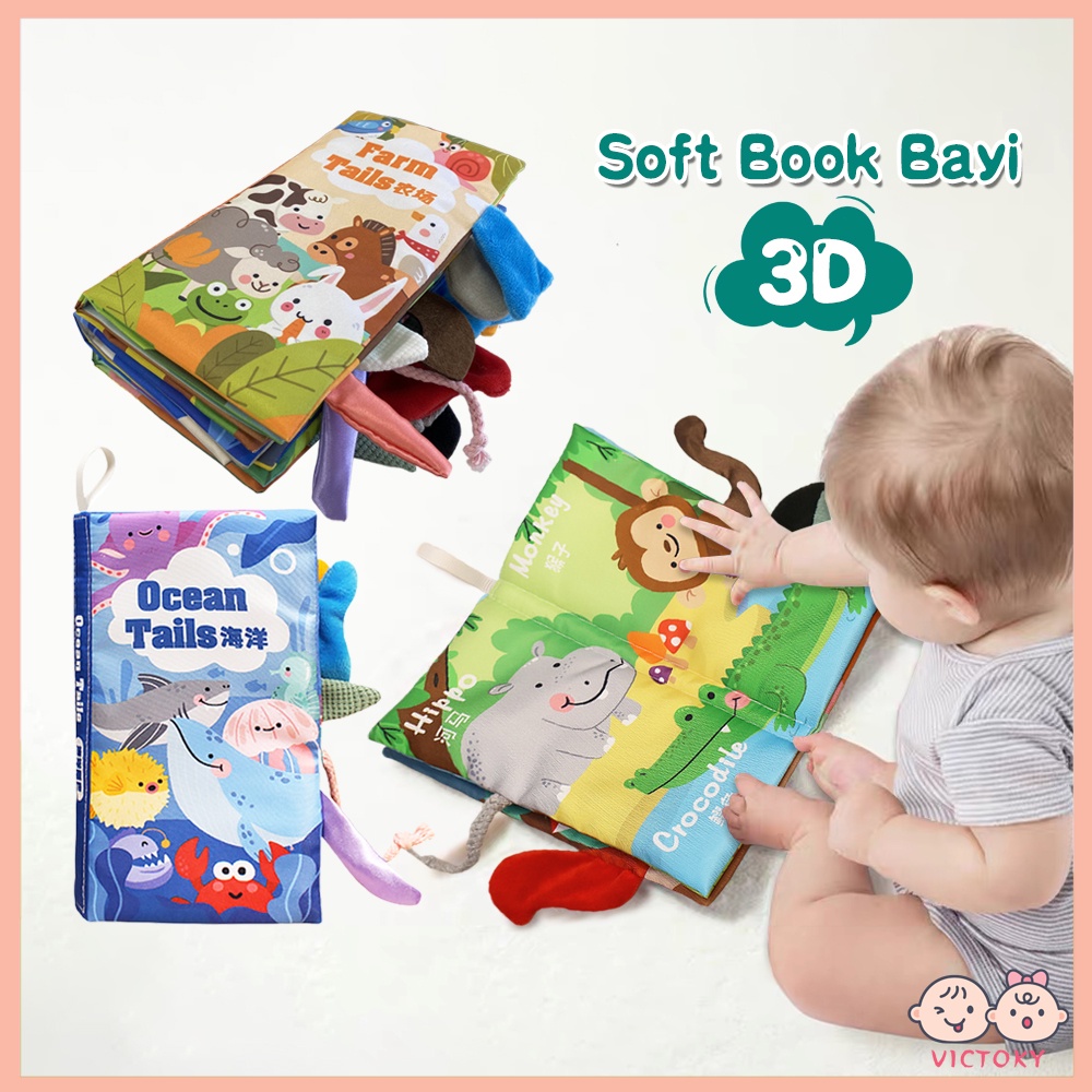 Jual VICTOKY Soft Book Newborn 3D / Buku Bantal Bayi / Buku Kain ...