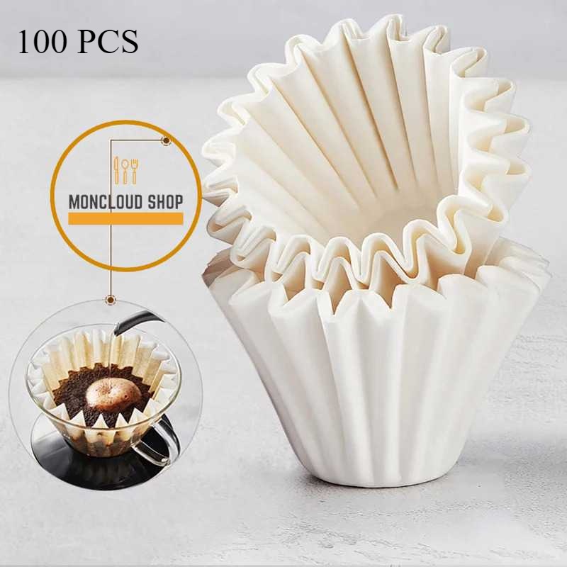 Jual Kertas Saringan Kopi Wave Coffee Filter Paper V60 Coffee Maker ...