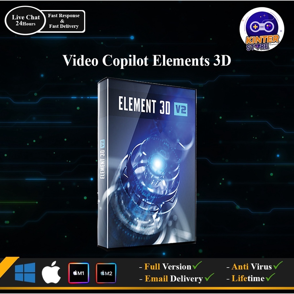 Jual Video Copilot Element 3D v2.2.2 Build 2169 - Plugins / Video Copilot Element 3D After ...