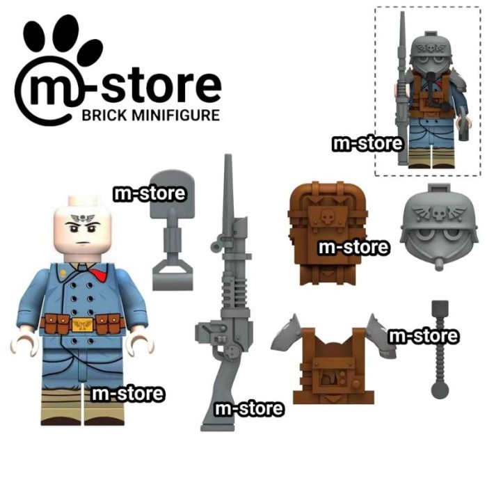 Jual brick wh40k death korps of krieg soldier mini toy figure | Shopee ...