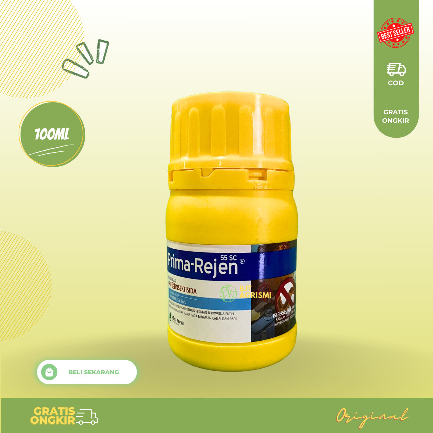 Jual Insektisida Prima Rejen biru 55sc 100 ML Fipronil 55% hama penggerek serangga kutu regent ...