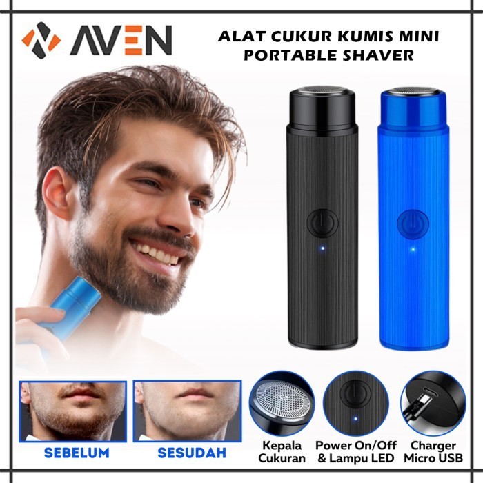 Jual [AVEN] Alat Cukur Kumis Elektrik Shaver Portable Mini Rechargeable ...