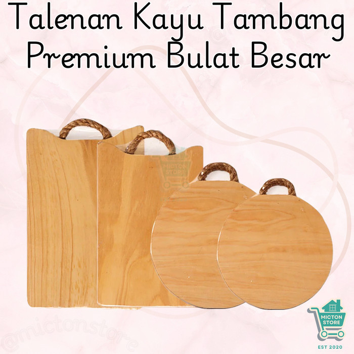 Jual BIGTON Talenan Kayu Tambang Bulat Besar Premium Talenan Kayu Pinus ...