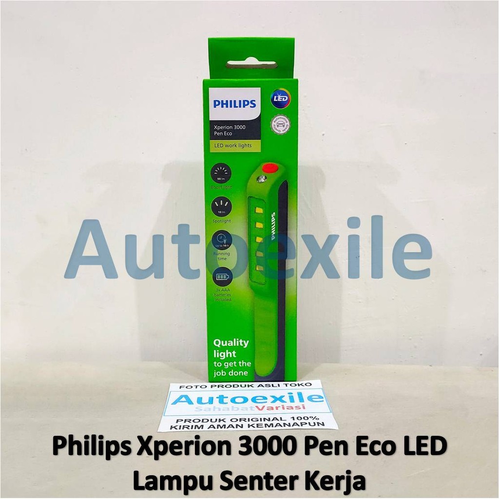 Jual Lampu Senter Kerja Philips LED Xperion 3000 Pen Eco Cahaya Putih ...