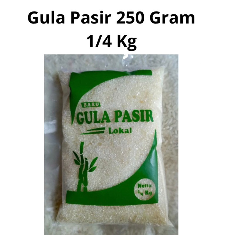 Jual Gula Pasir 250 Gram 1/4 Kg | Gula Pasir 500 Gram 1/2 Kg | Shopee ...