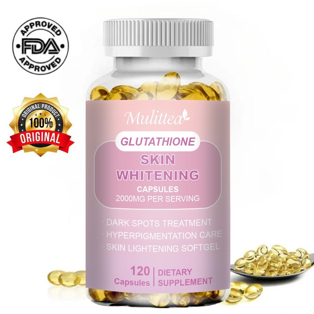 Jual Glutathione Whitening Capsule Effective Skin Lightening Supplement ...