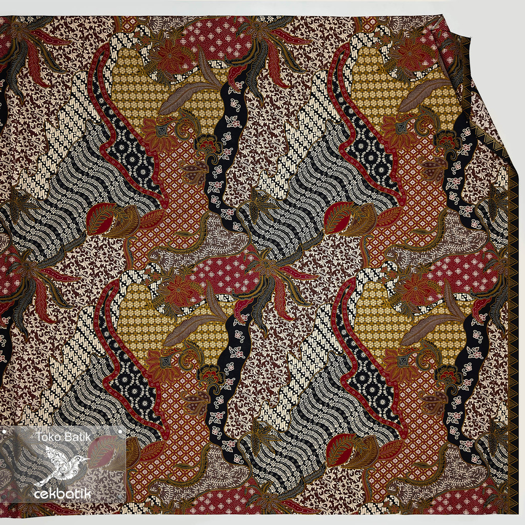 Jual kain batik - Motif Batik unik Sekar Jagad Bunga Modern | Shopee ...