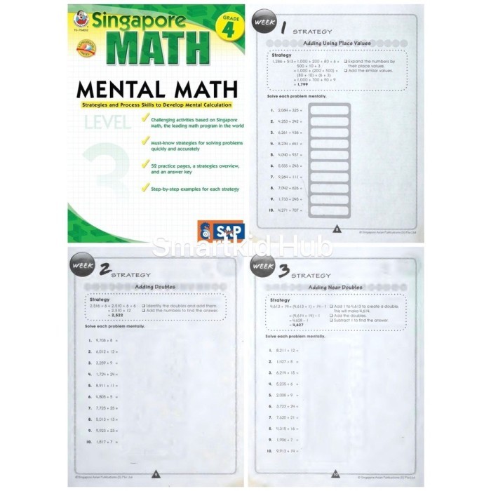 Jual [BUKU FISIK] SAP Singapore Math Mental Math G4/5 - G4 | Shopee ...
